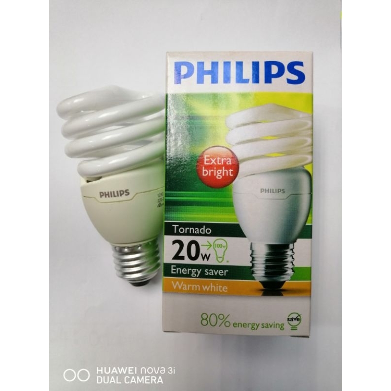 PHILIPS TORNADO E27 BULB 20W warmwhite | Shopee Malaysia