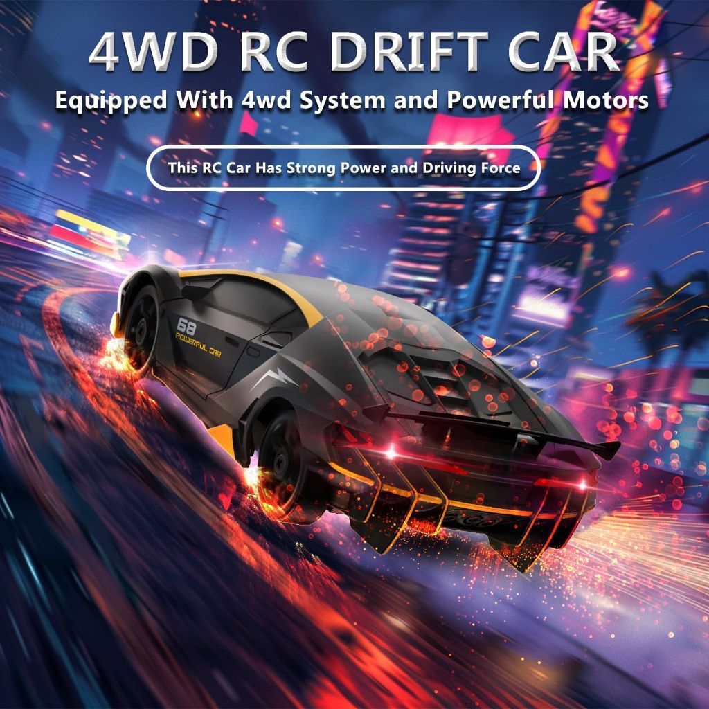[NEW] NQD 1/24 RC Drift Car 30km/h 2.4GHz 4WD High Speed Racing Sport ...