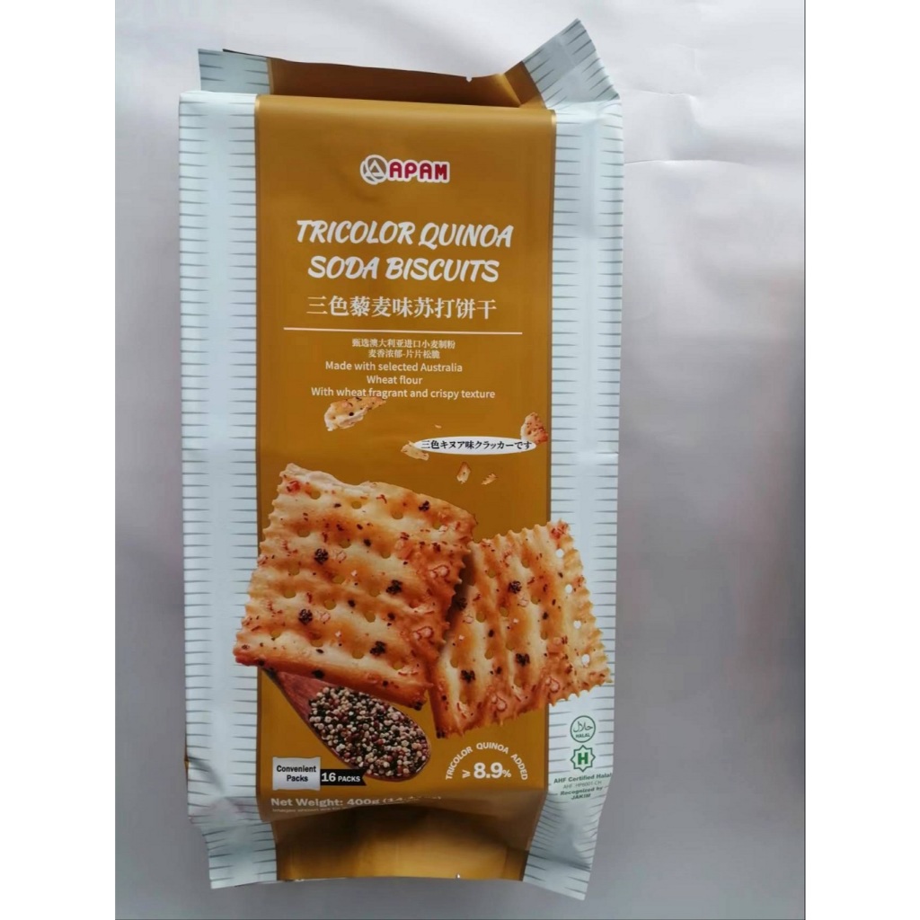 Apam Tricolor Quinoa Soda Biscuits 三色藜麦苏打饼干400g | Shopee Malaysia