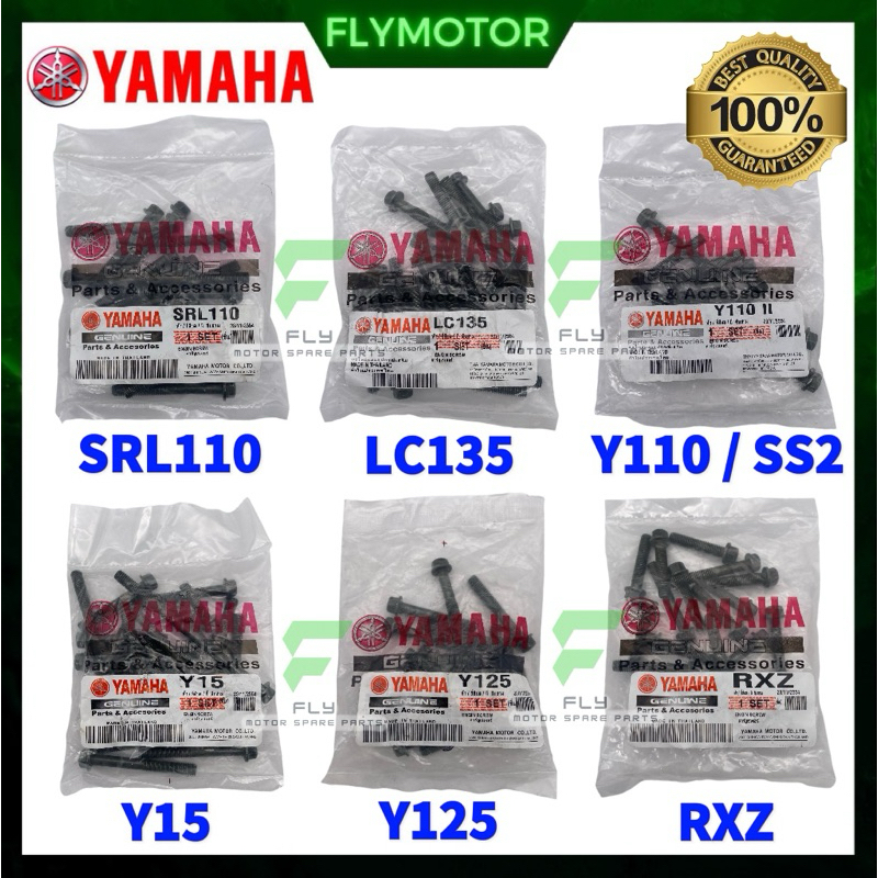 YAMAHA Y125 Y125Z Y125ZR 125ZR Y110 SS2 LC135 Y15 Y15ZR RXZ SRL110 LAGENDA ENGINE COVER SCREW ...