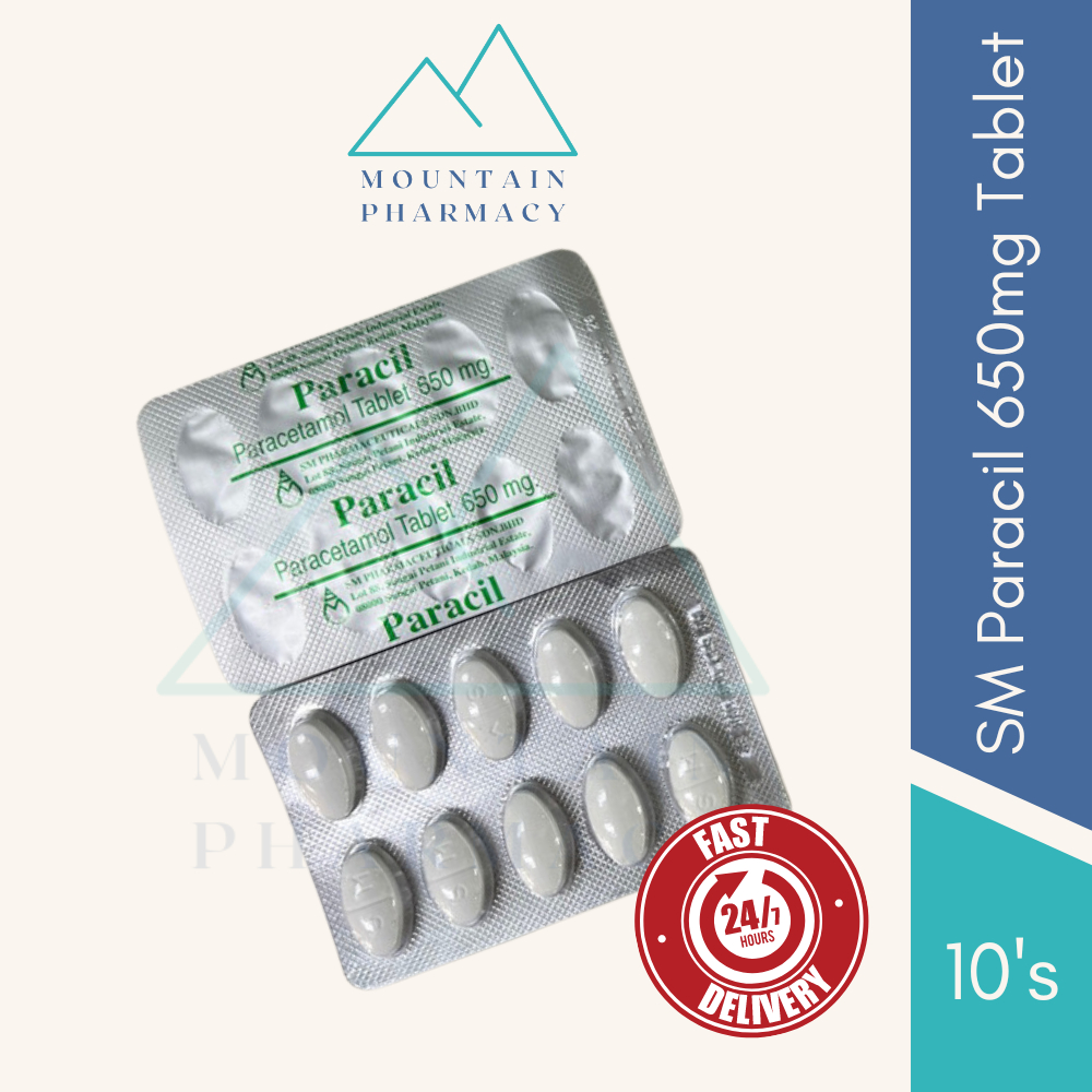 SM Paracil 650mg Tablet 10's *Paracetamol* | Shopee Malaysia