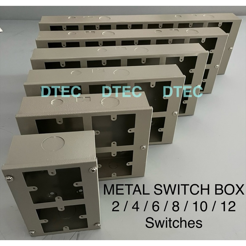 METAL SWITCH CENTER BOX - 2 Switch / 4 Switch / 6 Switch / 8 Switch ...