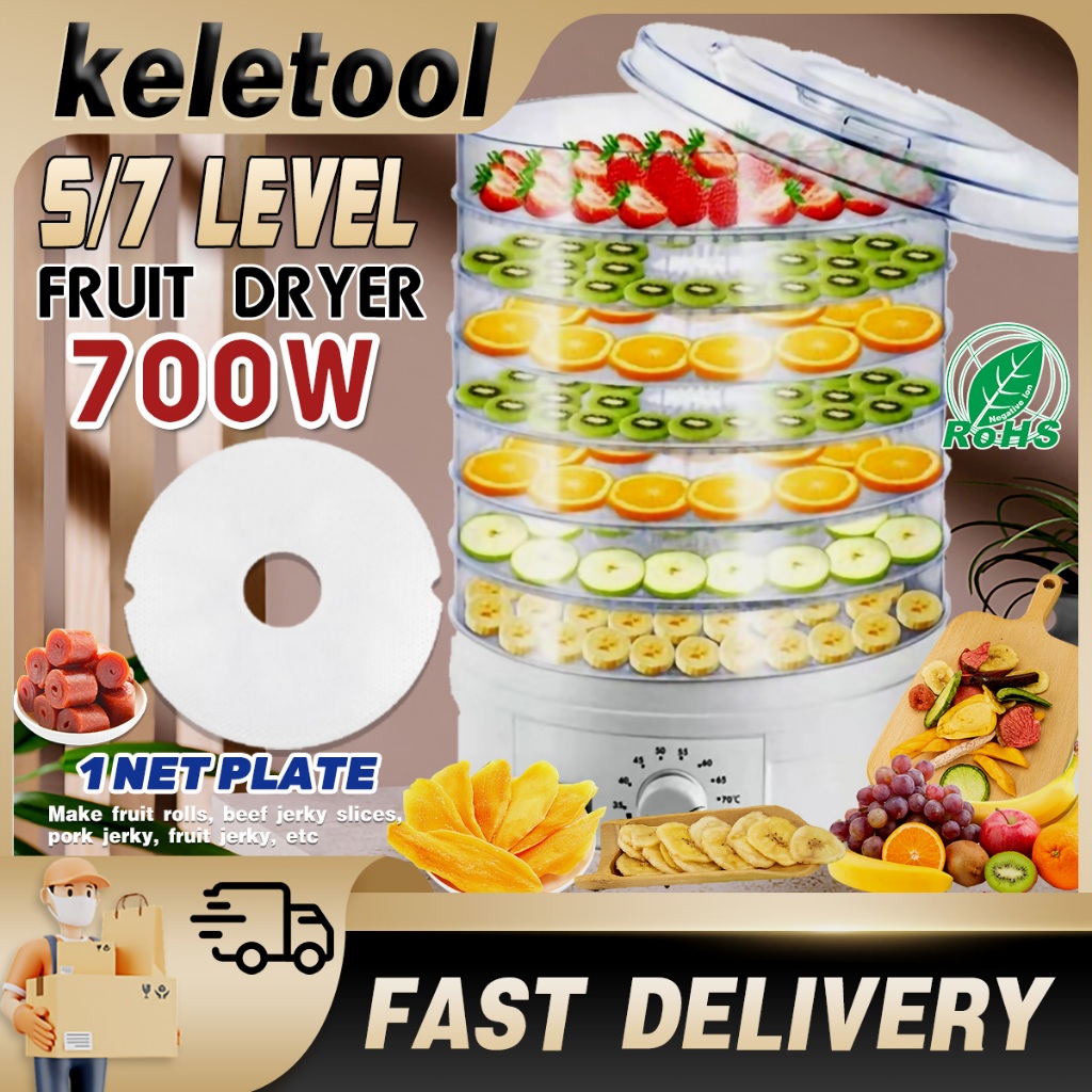 food dehydrator 700W dehydrator Machine to dry fruits 蔬菜烘干机 Healthy ...