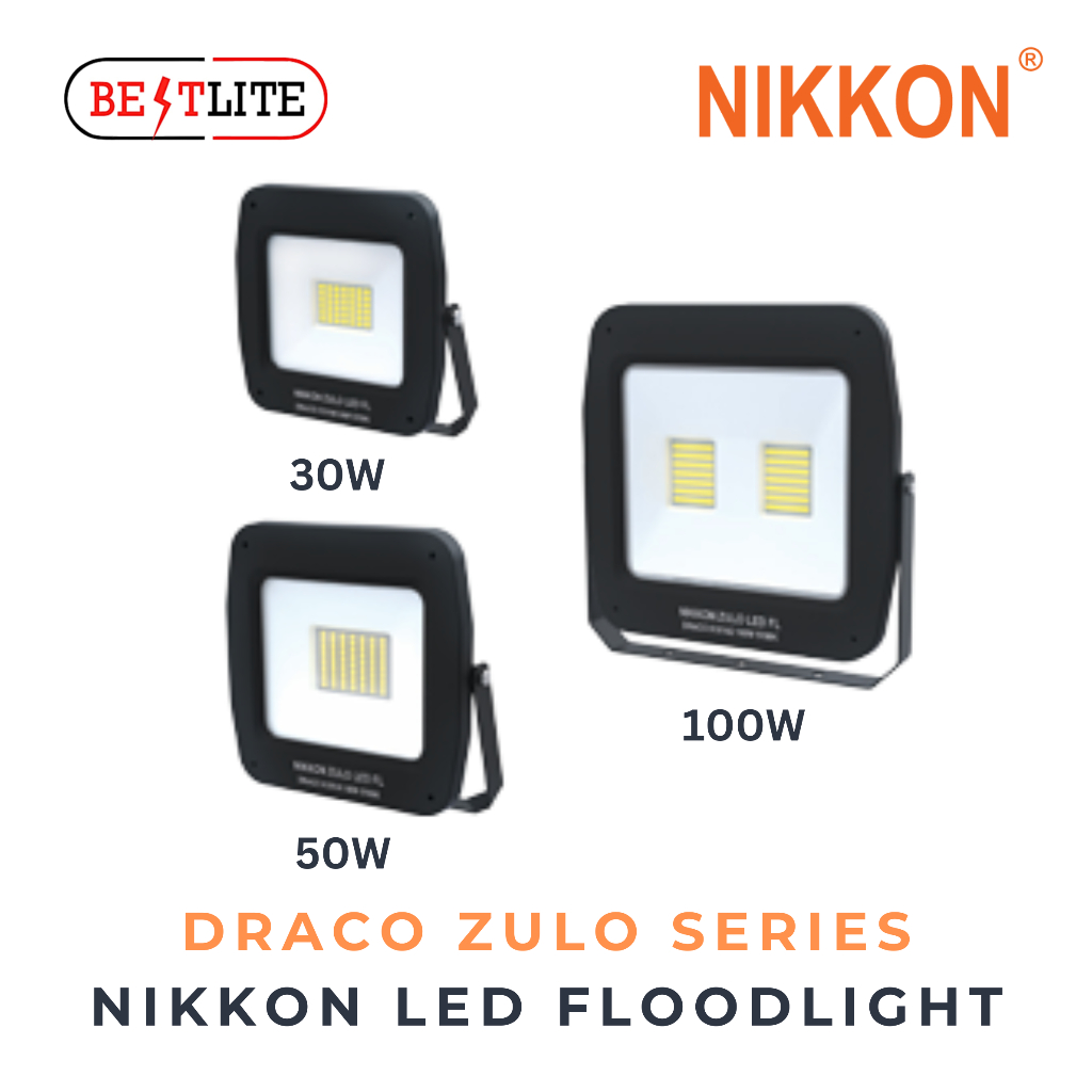 NIKKON Draco Zulo Series LED Floodlight 30W 50W 100W AC Multi-dice Street Lighting 3000K 5700K ...