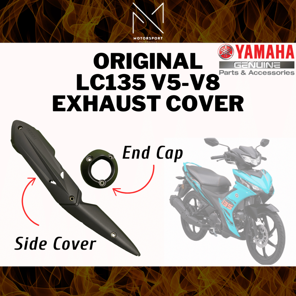 Yamaha LC135 Exhaust Cover Original LC135 v5 v6 v7 v8 Exhaust Muffle ...