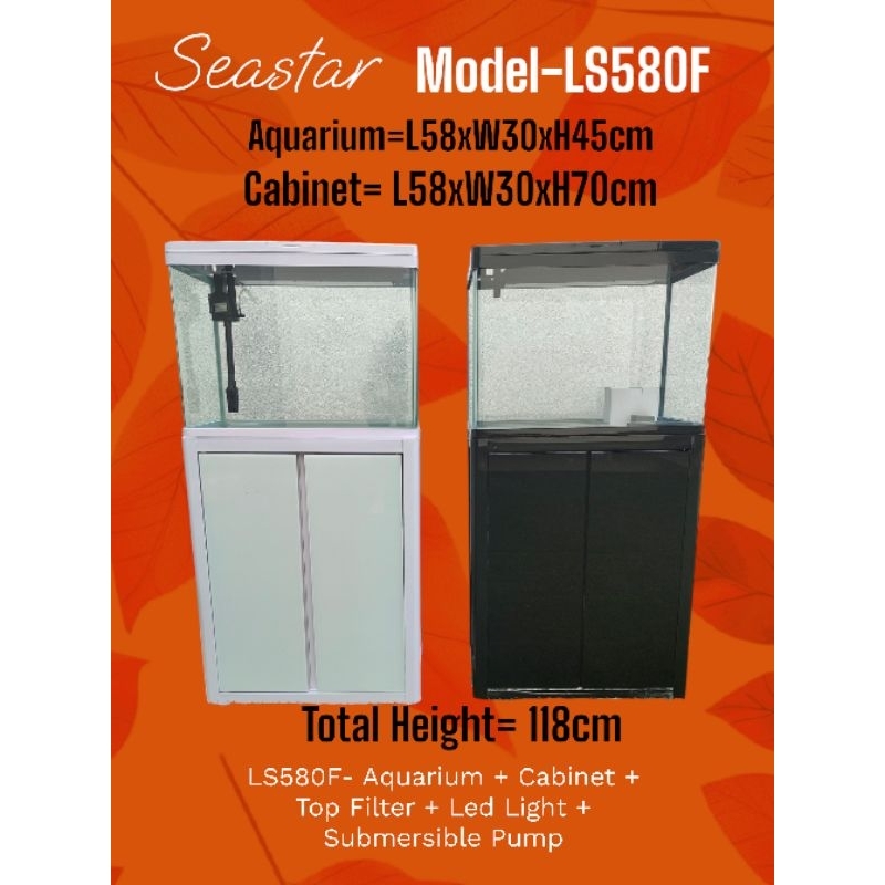 Seastar Curve Edge Aquarium Cabinet LS580F | Shopee Malaysia