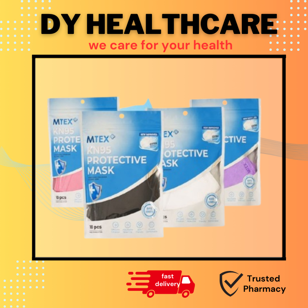 MTEX KN95 Medical Mask (Purple/Pink) 10's/pack | Shopee Malaysia