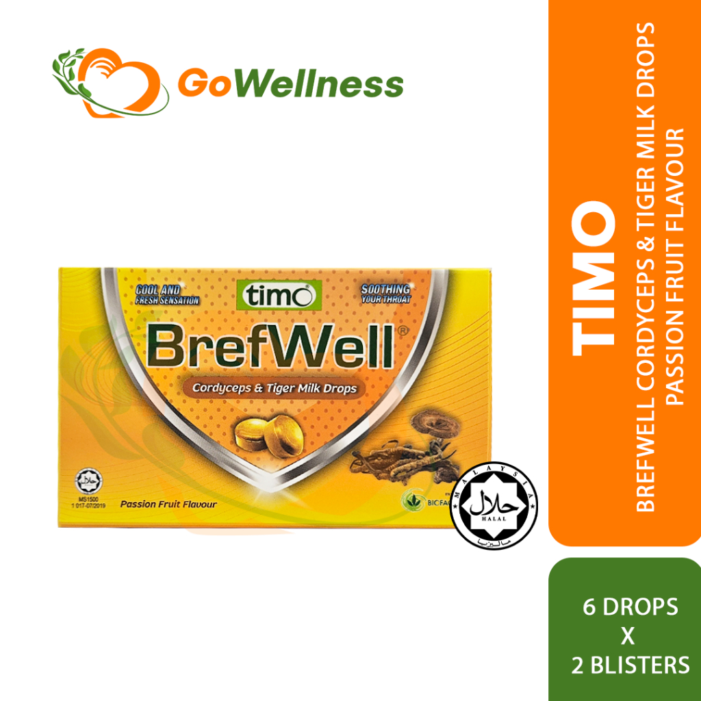 TIMO® BREFWELL WITH CORDYCEPS & TIGER MILK DROPS | Passion Fruit ...