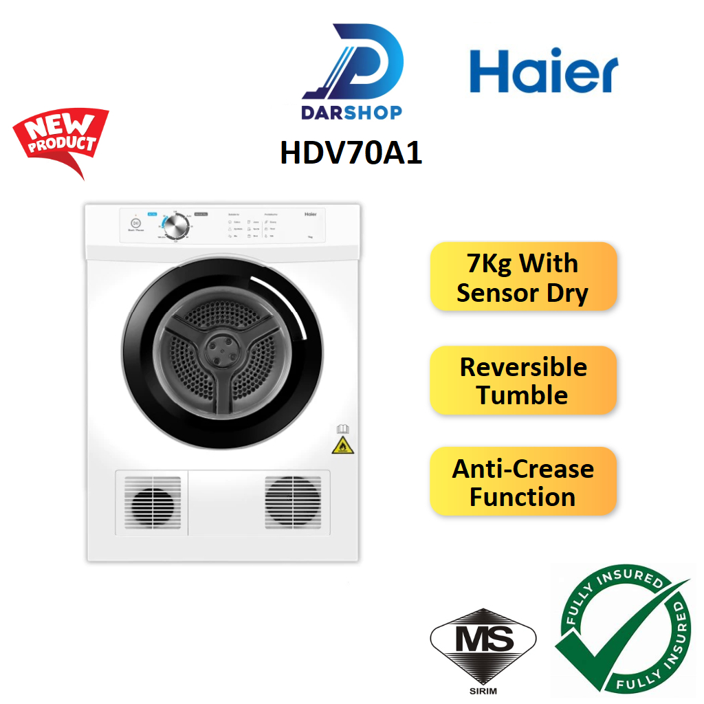 2024 NEW Haier 7KG Venting Clothes Dryer Machine Temperature Sensor ...
