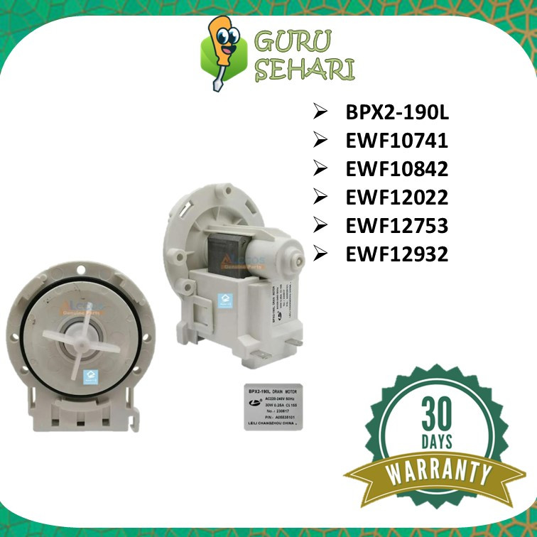 ORIGINAL ELECTROLUX WASHING MACHINES DRAIN PUMP LEILI BPX2-190L ...