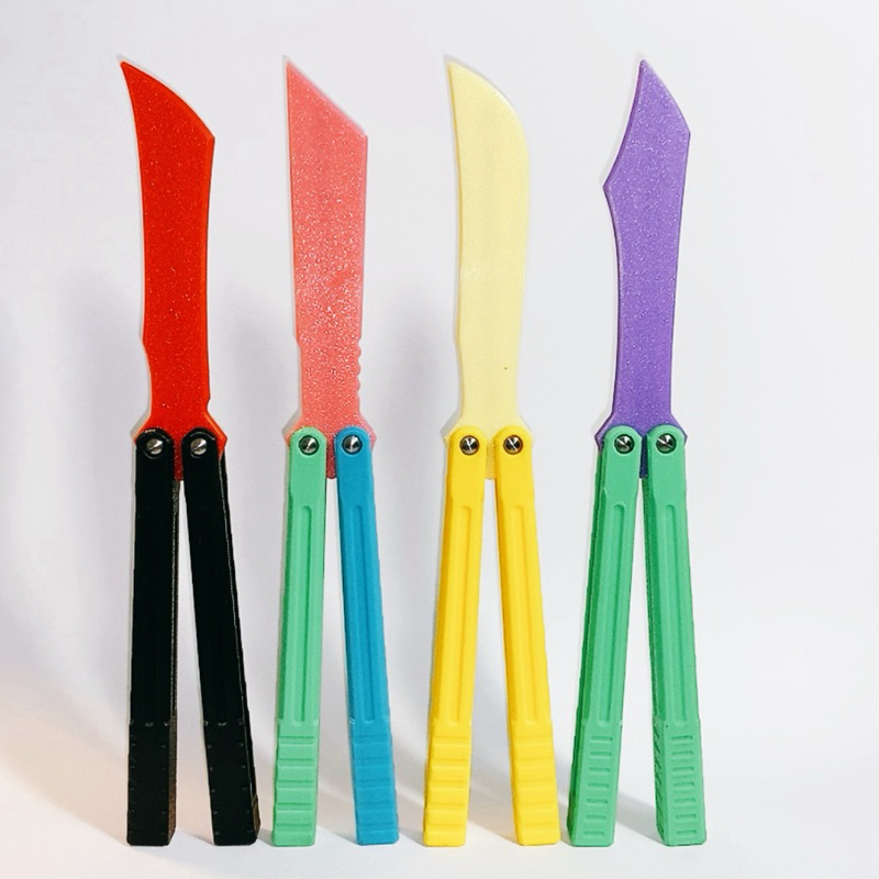 Flip Forge Clone 3D Printed Plastic Toy Balisong 凛冬打印蝴蝶刀星月V2 | Shopee ...