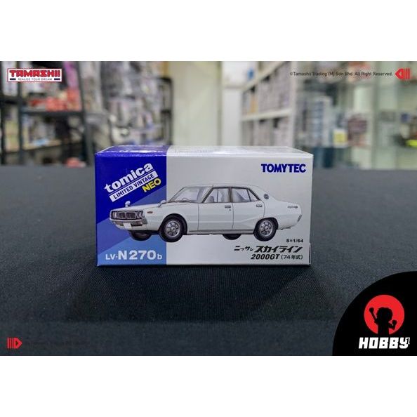 Tomytec Tomica Limited Vintage Neo 270b Nissan Skyline 2000GT (White) 1974 (TLV-N) | Shopee Malaysia