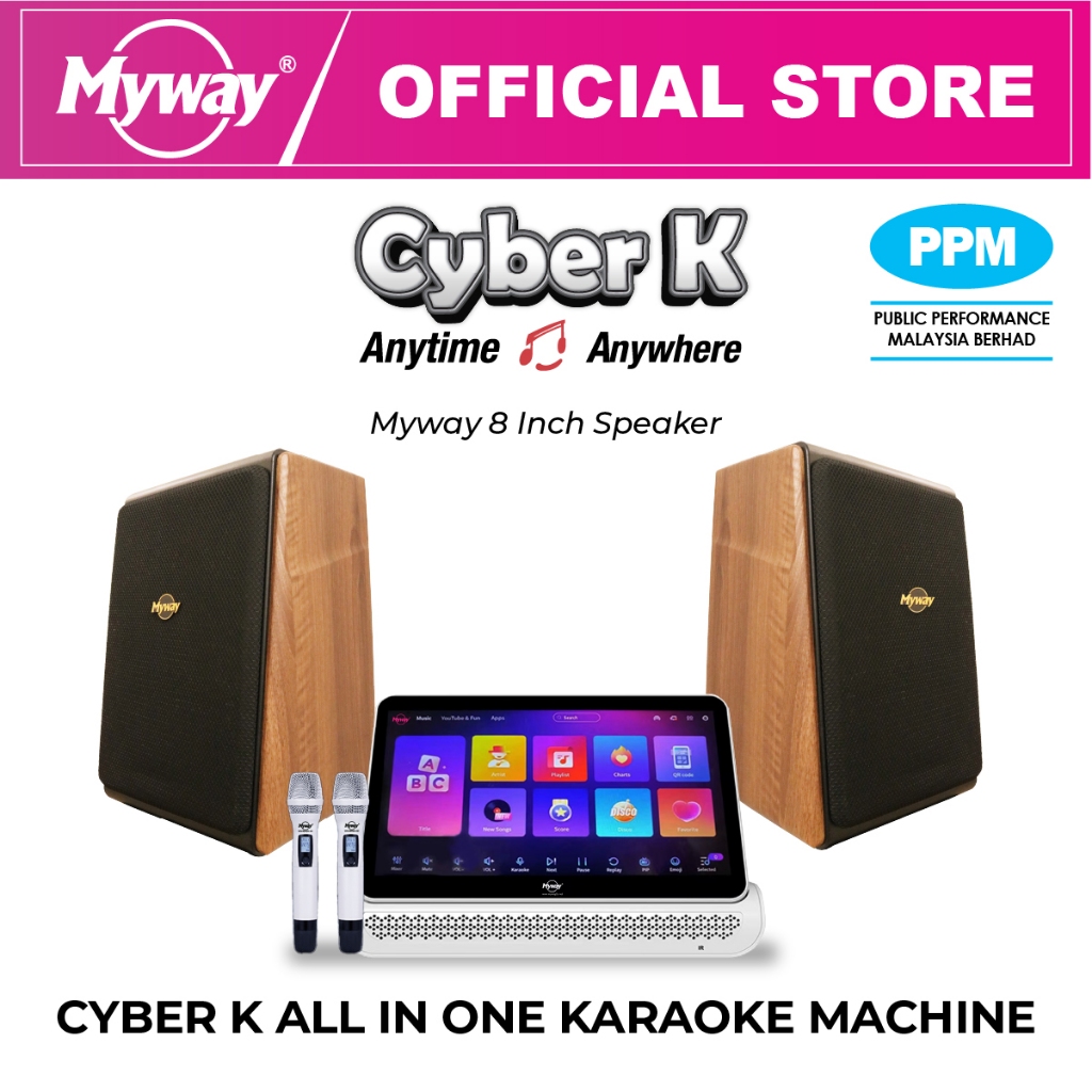 Myway Cyber K All in 1 Karaoke System with Myway 8 inch Speaker ...