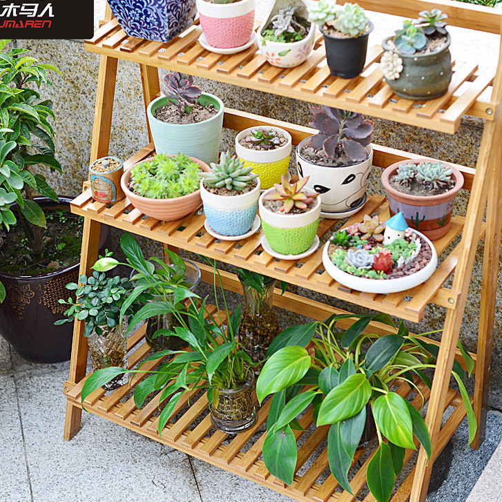 Balcony flower rack, multi story indoor/outdoor living room flower pot ...