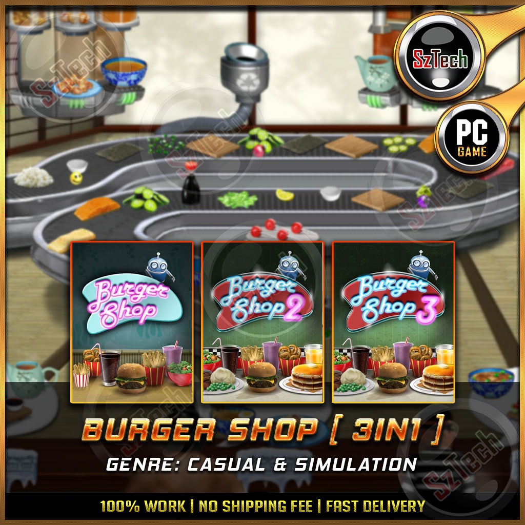 Burger Shop 1-3 [PC GAME] 🔥 [ DIGITAL DOWNLOAD] 🔥Classic Games🔥Time ...