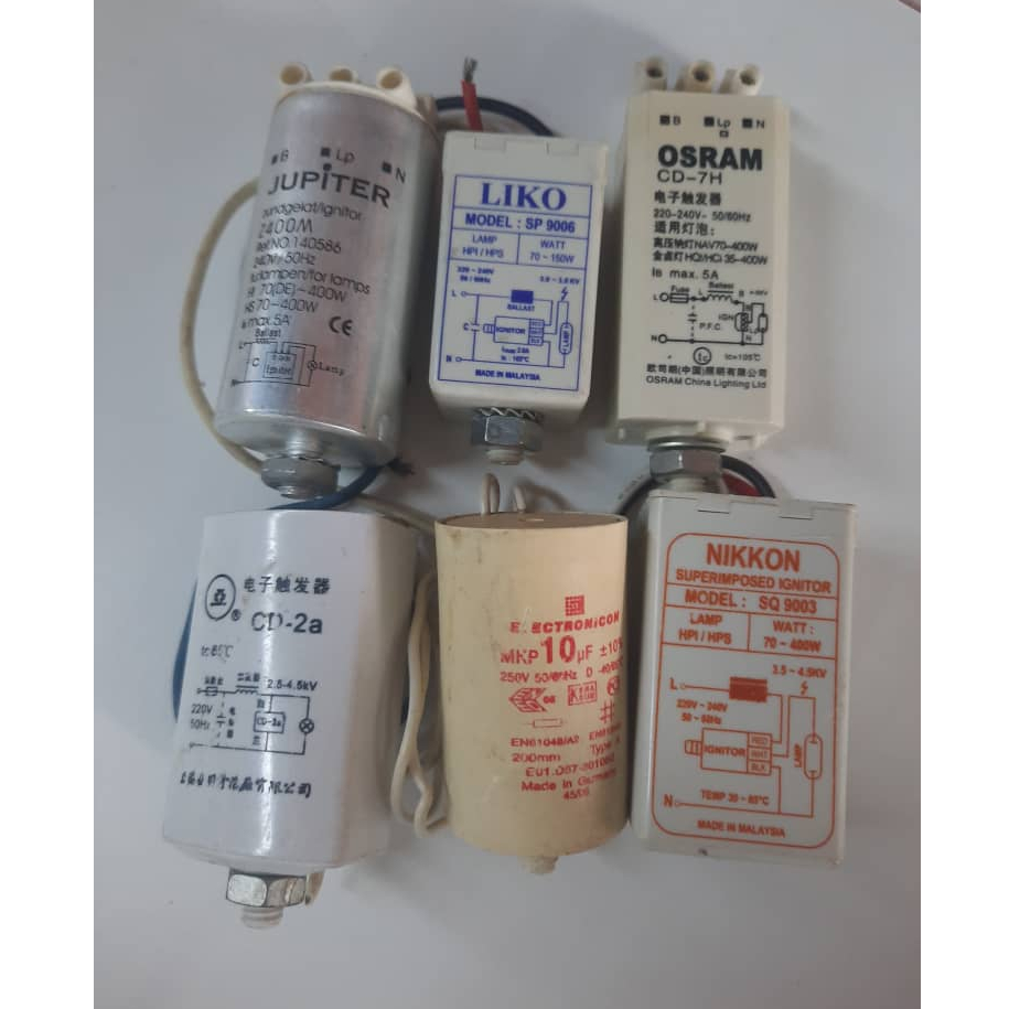 Osram/Niikon/Jupiter/Liko Electrical Ignitor/Capacitors, 220V~240V ...