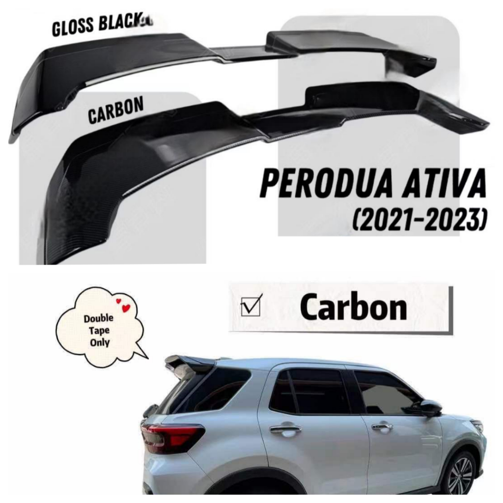 Perodua Ativa / Toyota Raize / Daihatsu Rocky (2021 to 2023) RS Spoiler ...