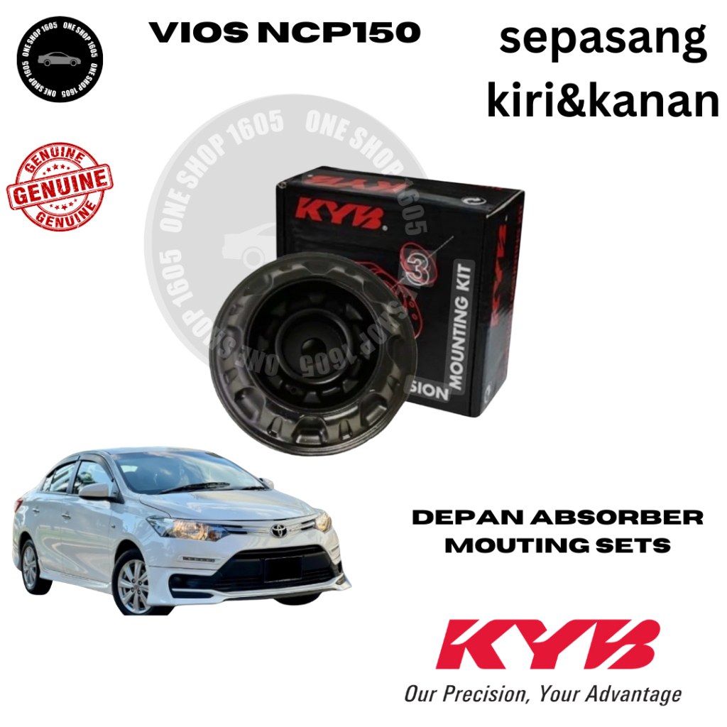 TOYOTA VIOS NCP150 DEPAN/FRONT KAYABA ABSORBER MOUTING 2PCS HARGA ...