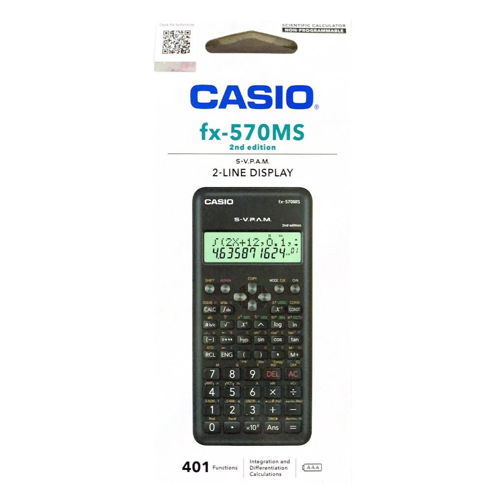 CASIO FX-570MS SCIENTIFIC CALCULATOR (2ND EDITION) | Shopee Malaysia