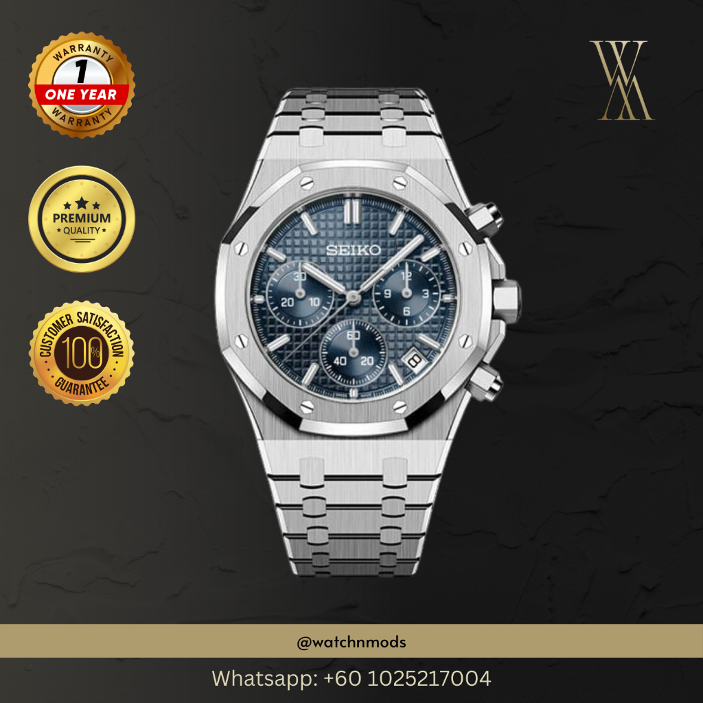 Seiko Mods VK63 Quartz Movement - Royal Oak Blu | Shopee Malaysia