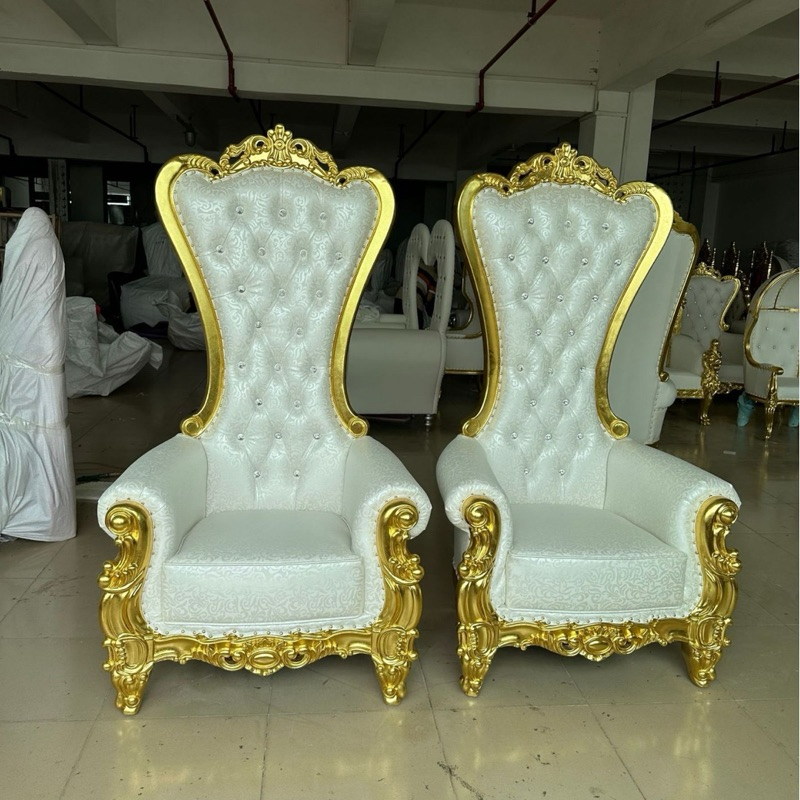 [PREORDER] EUROPEAN STYLE SOLID WOOD KING CHAIR BRIDE AND GROOM WEEDING ...