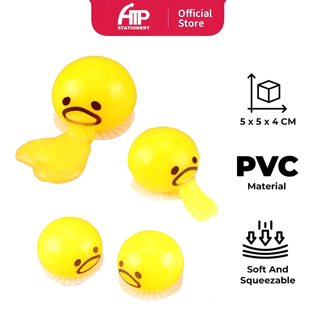 Cute Gudetama Vomit Egg Yolk Squeezing Toy Egg Yolk Ball Toy Squeeze ...