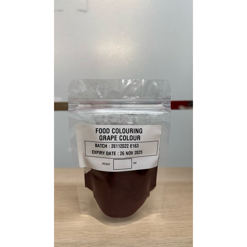 Food Colouring Grape E164 Purple / Pewarna makanan ungu gelap | Shopee ...