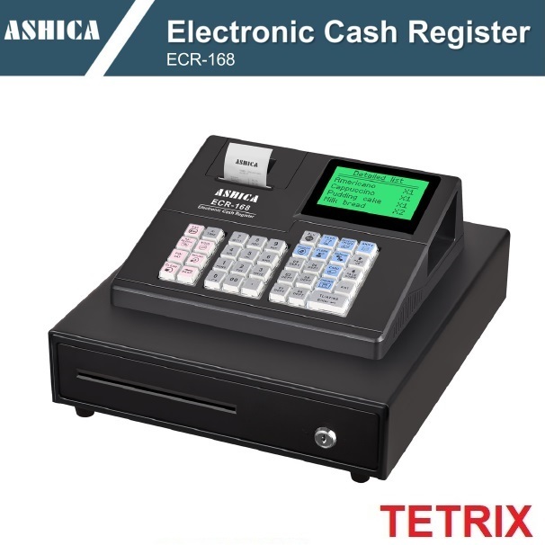ASHICA ECR-168 Electronic Cash Register Mesin Cashier Machine ECR168 ...