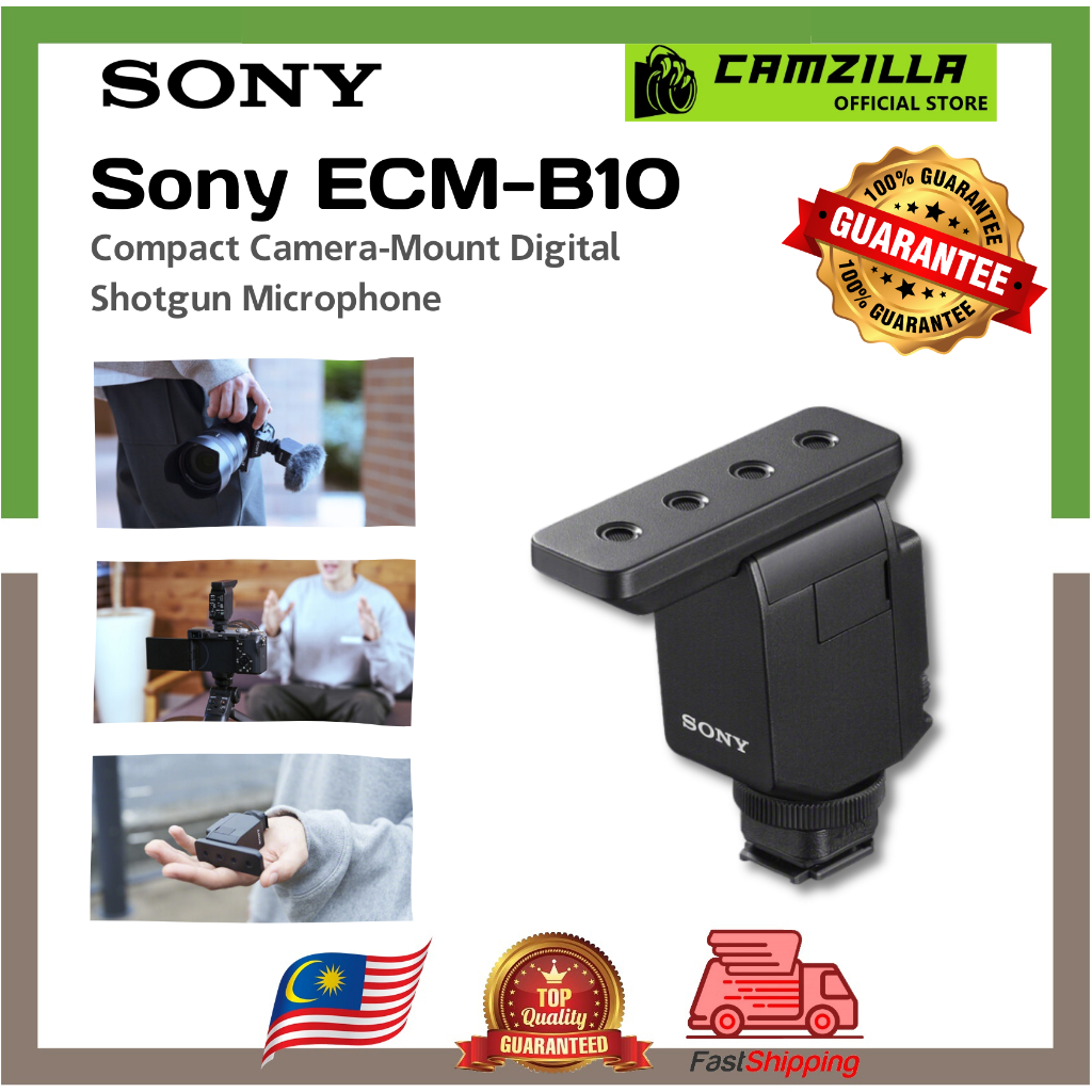 Sony ECM-B10 Compact Camera-Mount Digital Shotgun Microphone - Malaysia ...