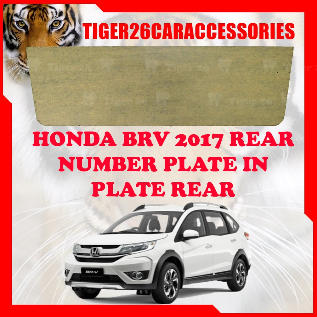 HONDA BRV 2017 2018 2019 2020 REAR NUMBER PLATE IN PLATE LICENSE PLATE ...