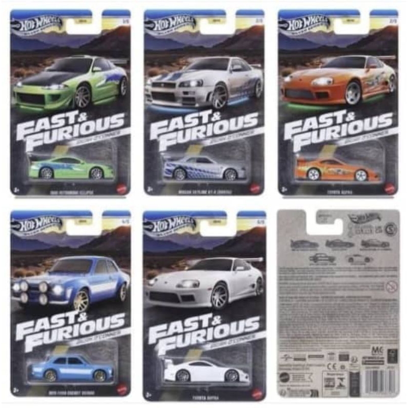 Hot Wheels 2025 Fast and Furious Silver Series Nissan Skyline Toyota ...