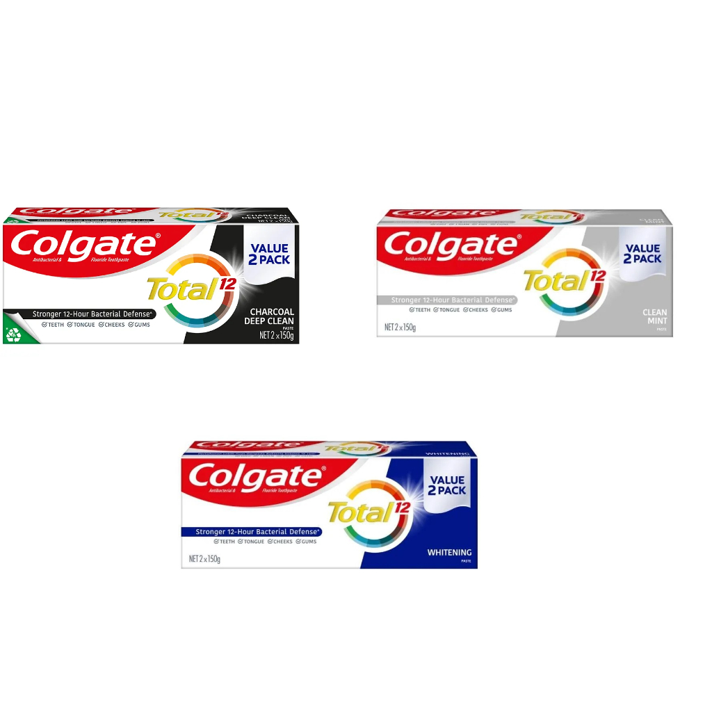 Colgate Total 12 Toothpaste Twin Pack 2x150g | Shopee Malaysia