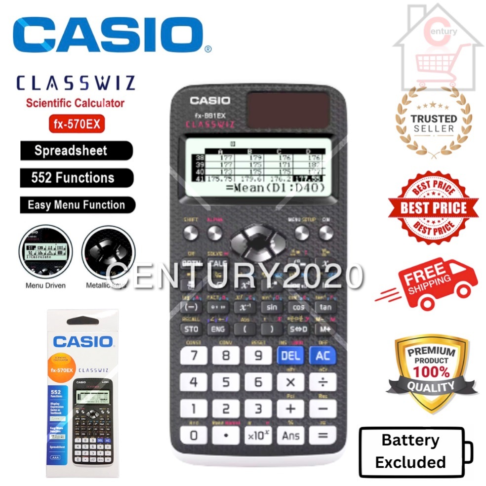 CASIO Scientific Calculator FX-570EX Classwiz Calculator | Shopee Malaysia