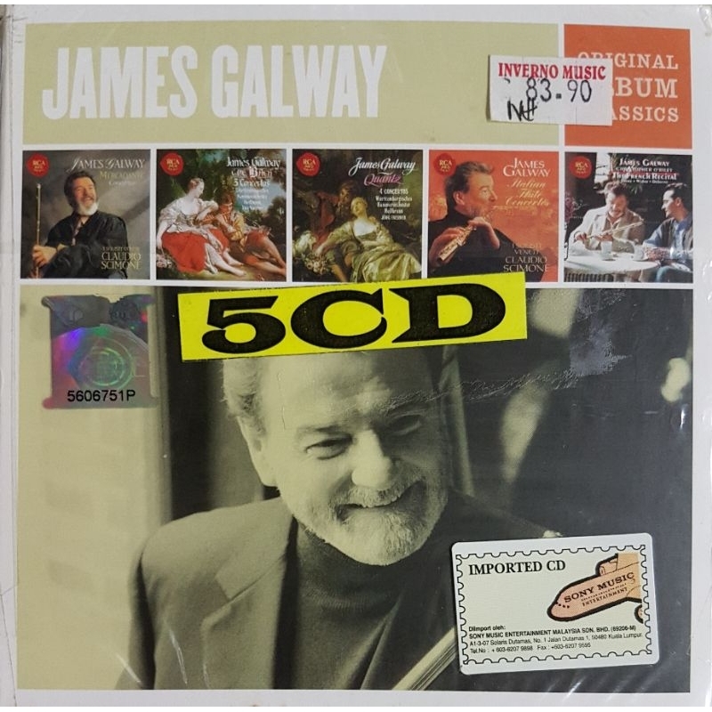 James Galway (Flute) - Original 5 Album Classics 5CD | Shopee Malaysia