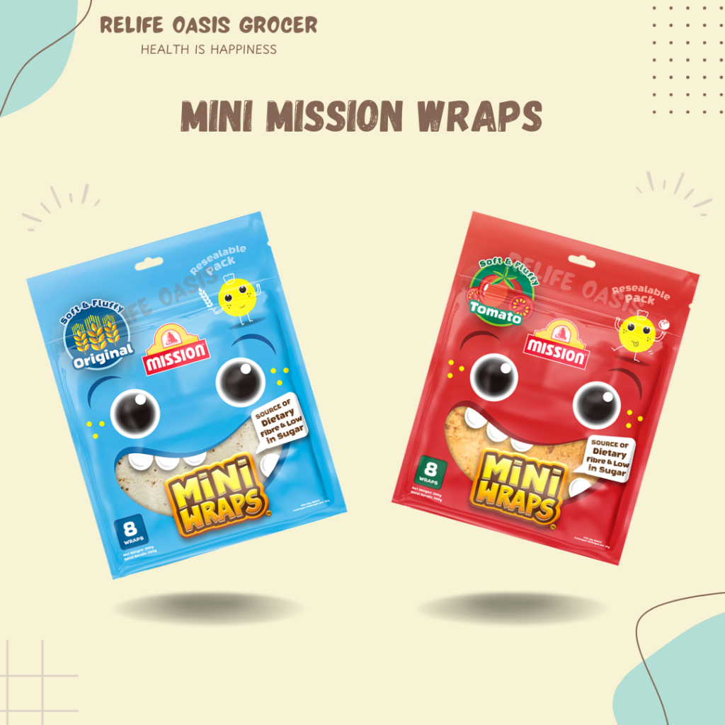 Mission Mini Wraps [Original/Tomato] [Low Calories/High Protein/High ...