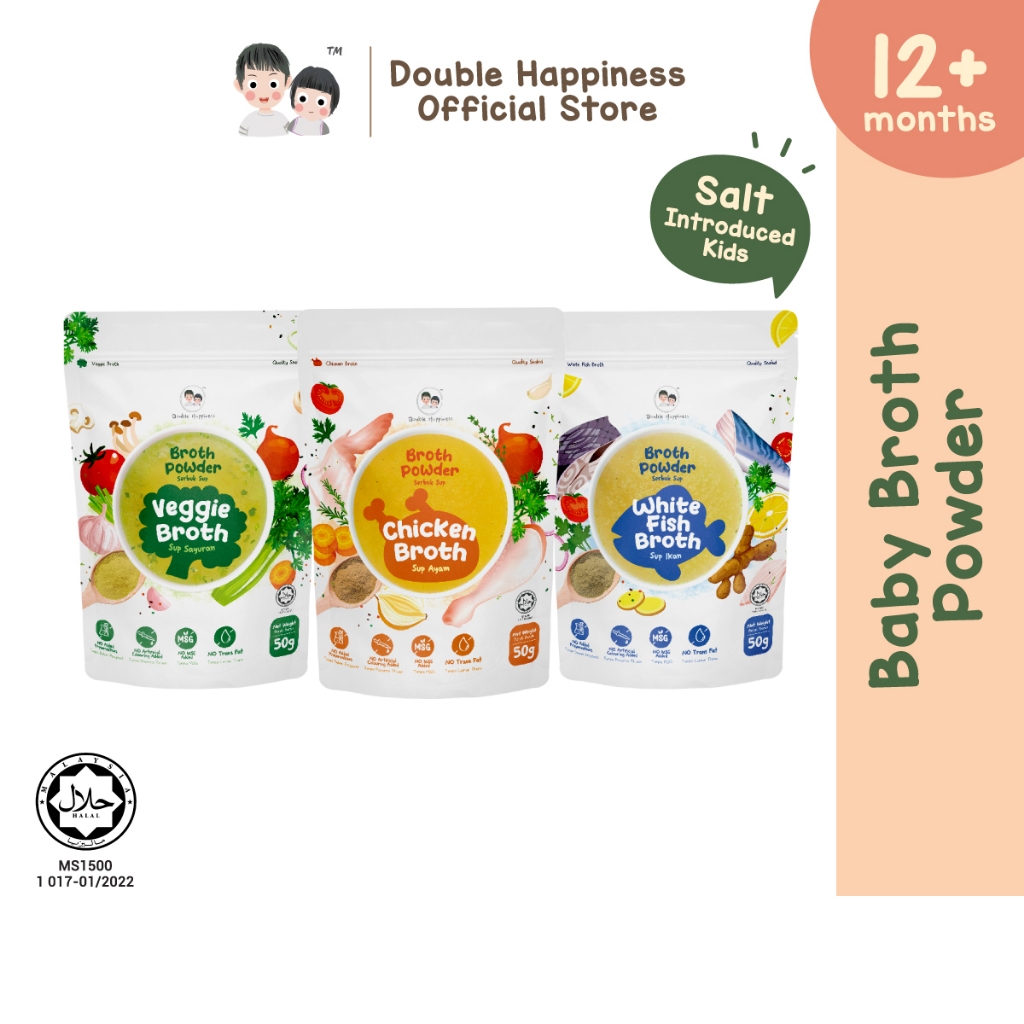 Double happiness broth powder / 儿童高汤粉 / seasoning powder / NO ADDED MSG ...