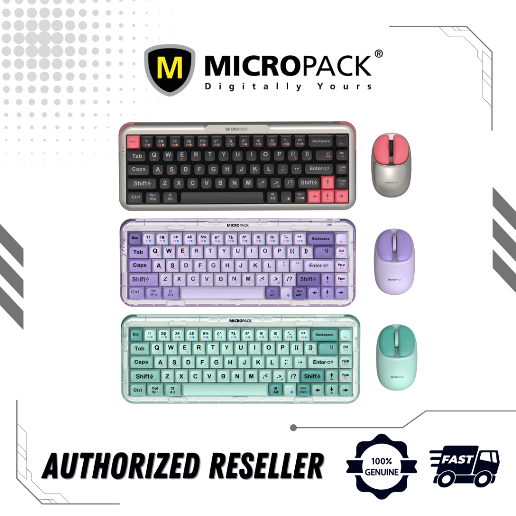 Micropack Rechargeable 2.4G Bluetooth Wireless Mechanical Keyboard (K ...