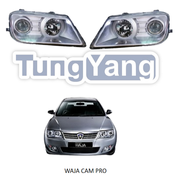 PROTON WAJA CAMPRO 2007 HEAD LAMP (SILVER) / LAMPU BESAR PROTON WAJA ...
