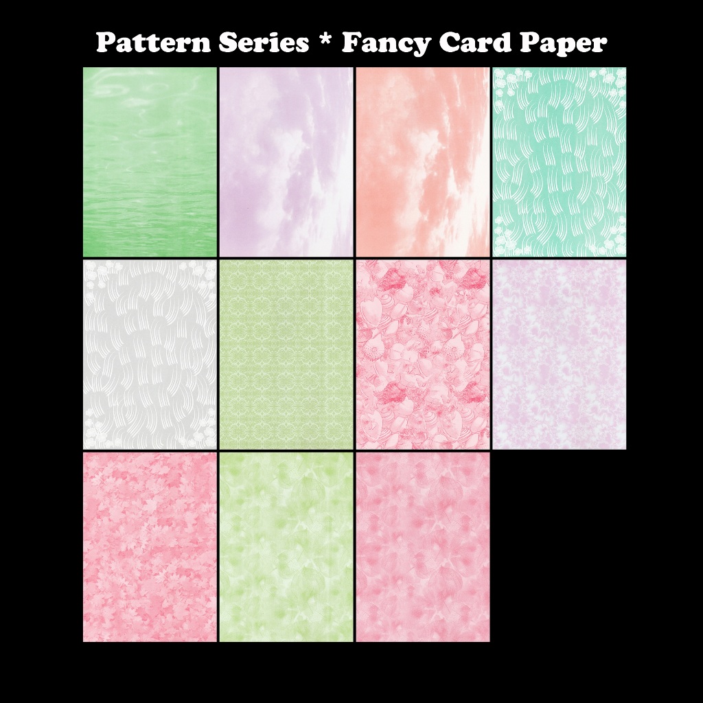 A4 Pattern Card / Color Fancy Card Paper / Kertas Folio Binding Cover ...