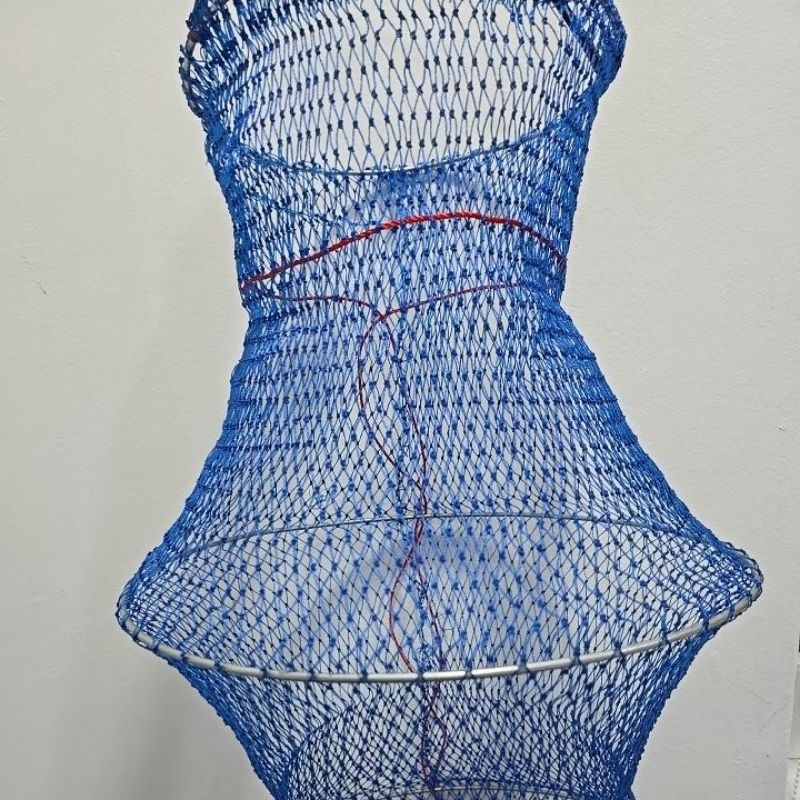Jaring Nylon simpan Ikan dan Udang / Foldable Fish Ring Net | Shopee ...