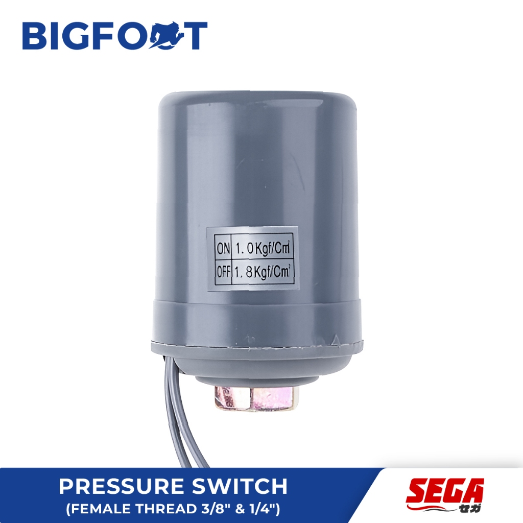 Sega 1/4” & 3/8" Automatic Water Pump Pressure Switch Female Thread For ...