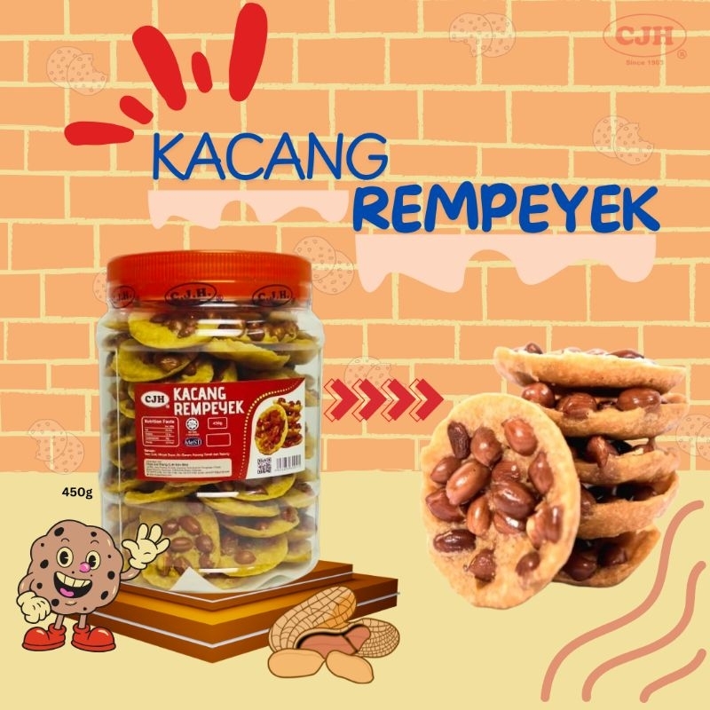 Kacang Rempeyek Rangup CJH Individual Pack 400g/600g [Handmade][HALAL ...