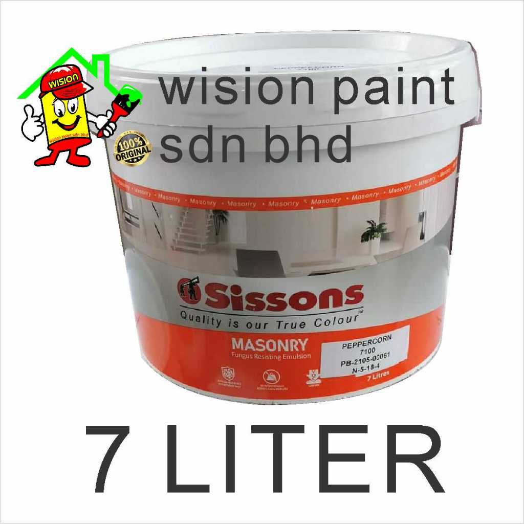 7LT ( WHITE ) SISSONS EMULSION PAINT ( FREE 7" ROLLER SET ) / SANCORA ...