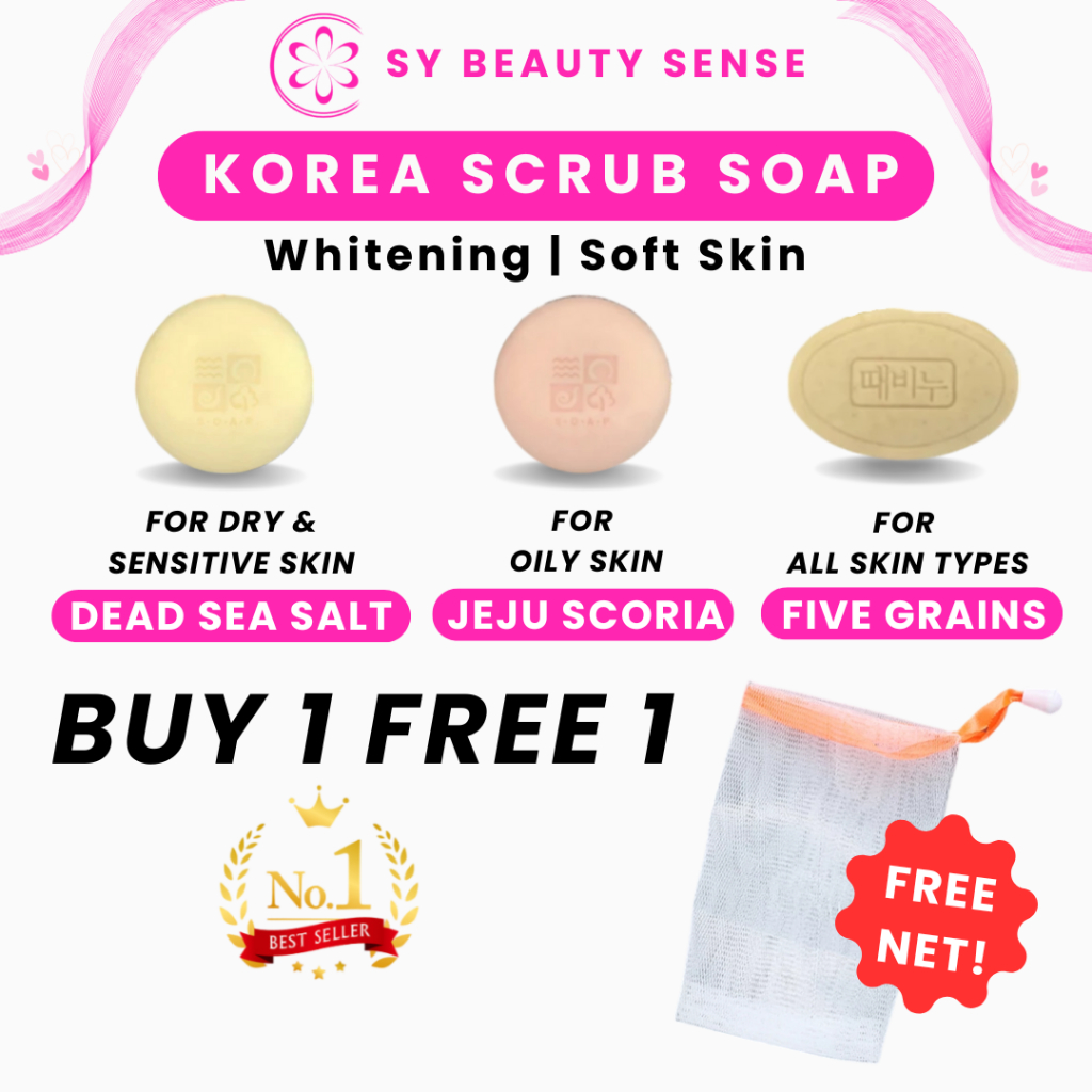 Badan Sabun Daki Korea Scrub Soap Putihkan Kulit Sabun Daki Cerah Kulit ...
