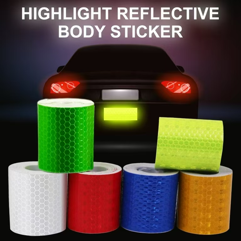 5CM X 3METER Reflective Sticker Safety Warning Car Truck Van Bicycle ...