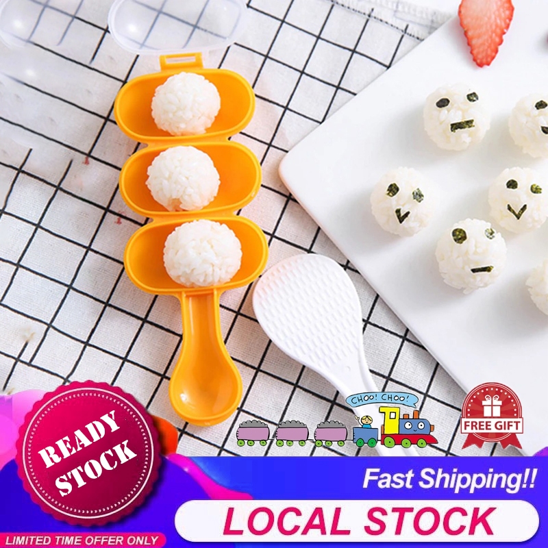 [Choo Choo Toy] Acuan Nasi Bulat Baby Rice Ball Maker Bento Maker Rice ...