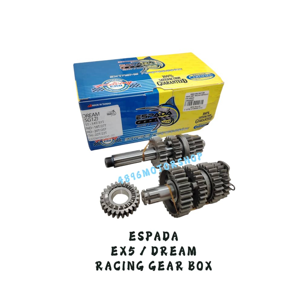 ESPADA RACING GEAR BOX HONDA EX5 DREAM WAVE100 W100 KRISS100 CT100 MR3 MR1 DEMAK EVO Z EX5-CLASS ...