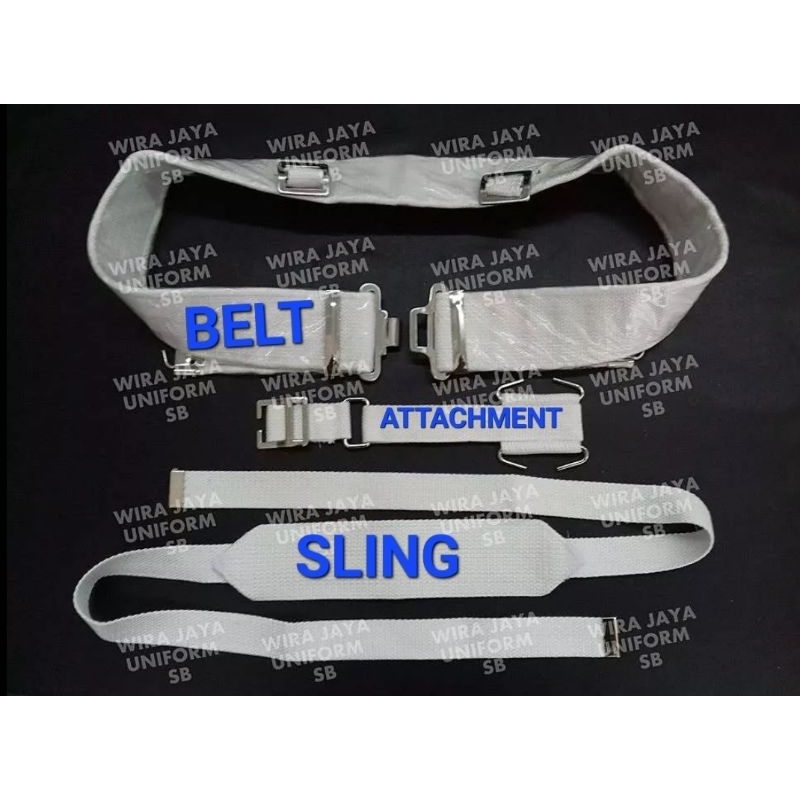 TALI PINGGANG PUTIH HITAM LEBAR KAWAD BELT ADJUSTABLE WHITE BLACK ...