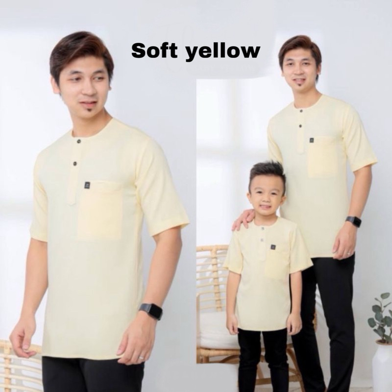 KURTA LELAKI PREMIUM – Cotton Eksklusif | Leher Bulat | Slim Fit Raya ...