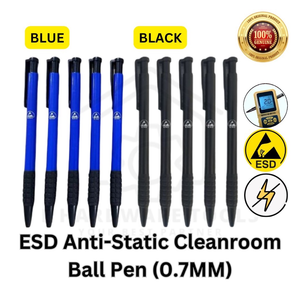 ESD Anti-Static Cleanroom Ball Pen Writing Pen Office Pen 0.7MM Blue ...